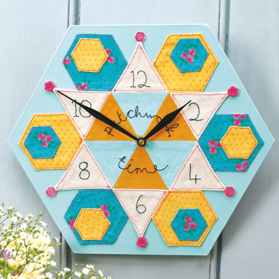 Sew 137 June 20 Patchwork Clock - Magazine Templates - Sew Magazine