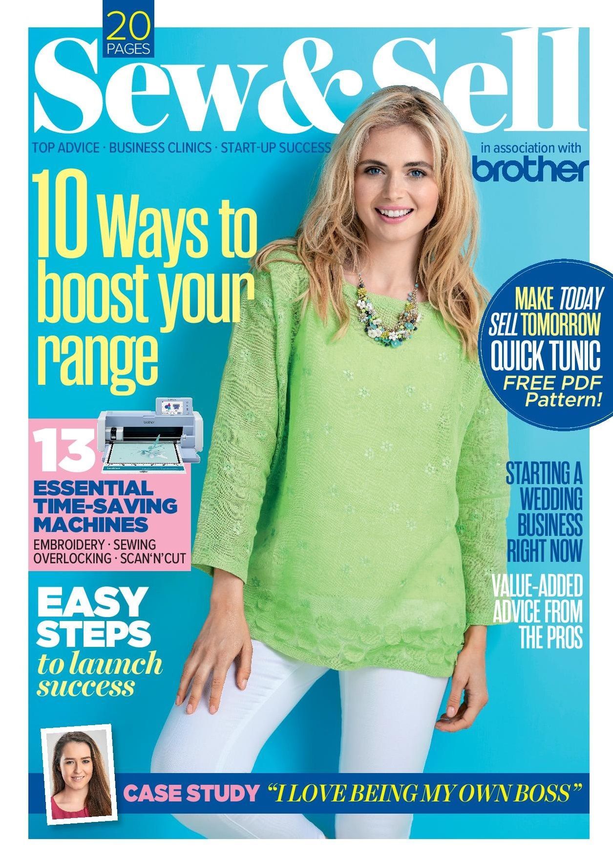 Sew & Sell Bonus Brother Magazine - Magazine Templates - Sew Magazine